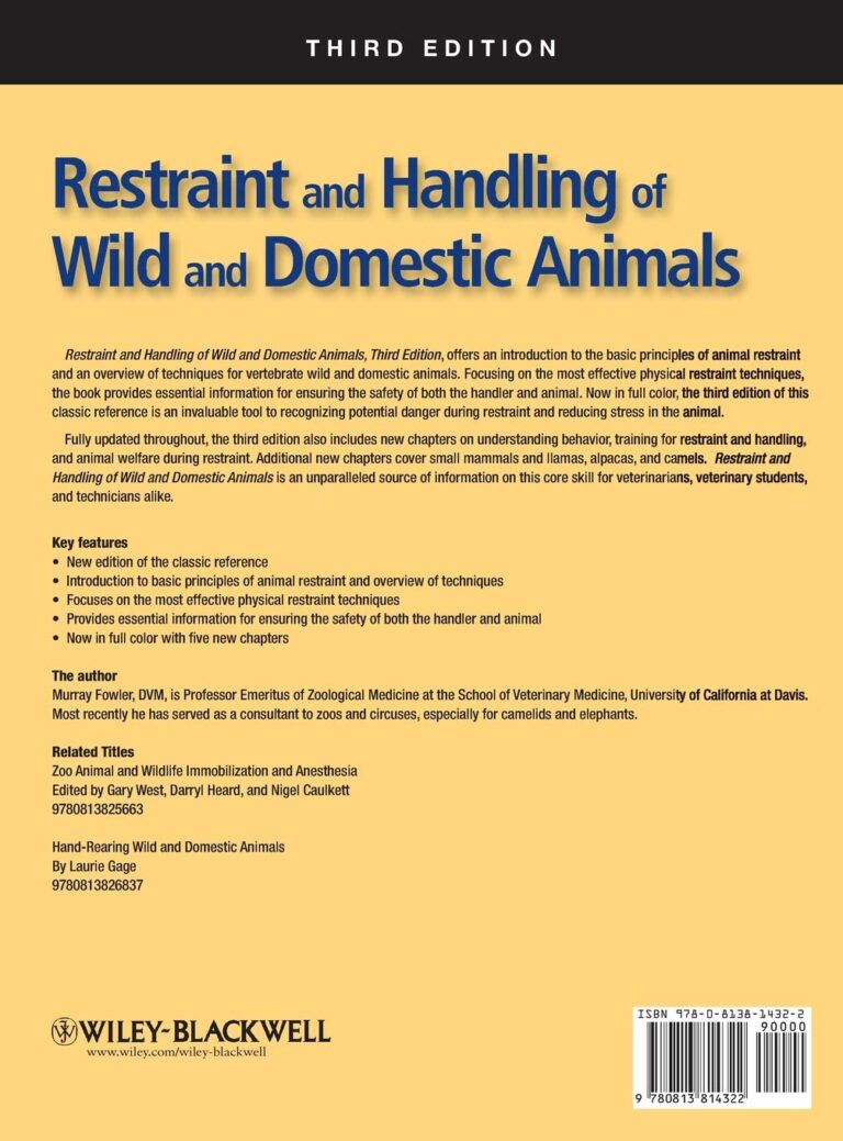 Restraint and Handling of Wild and Domestic Animals - ACES AU